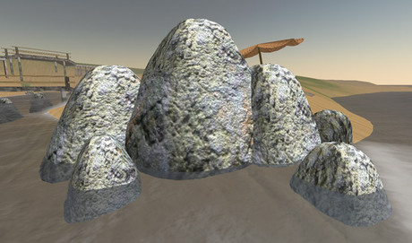 Second Life Marketplace - Ante Flan's sculpted rock pack #1