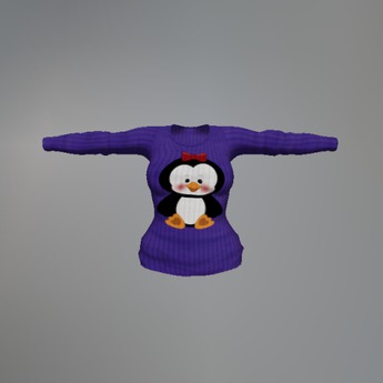 Second Life Marketplace - Violet Penguin Mesh Top