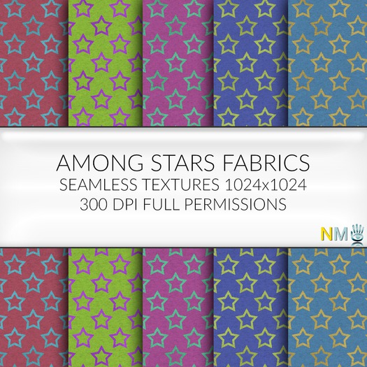 Second Life Marketplace - Among Stars Seamless Fabric Textures ...