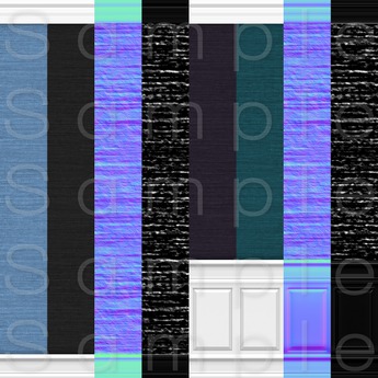Second Life Marketplace - {L} Textured Wallpaper-White Trim-Winter Palette