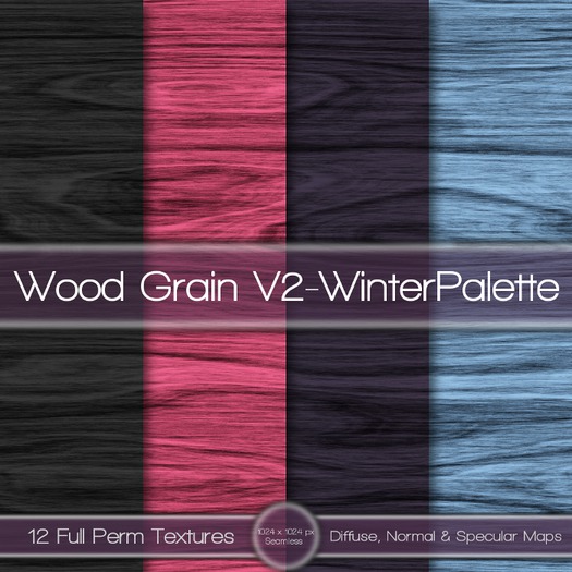 Second Life Marketplace - {L} Wood Grain V2-Winter Palette