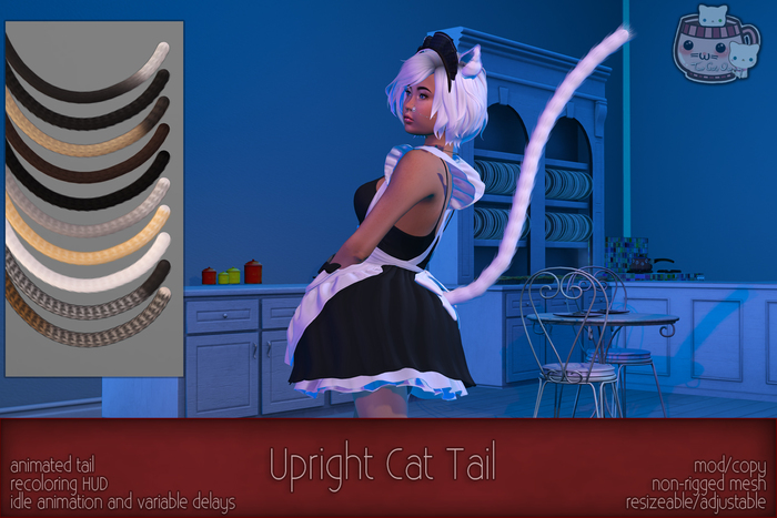 Second Life Marketplace - c( TC ) Upright Neko Tail