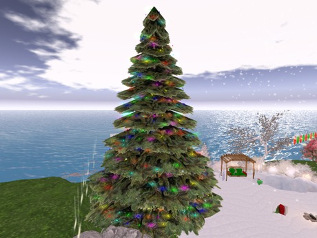 Second Life Marketplace - Huge 8 meter spruce tree with lights