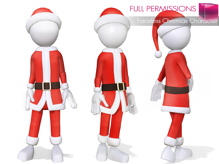 Second Life Marketplace - Full Perm MI Faceless Christmas Character ...