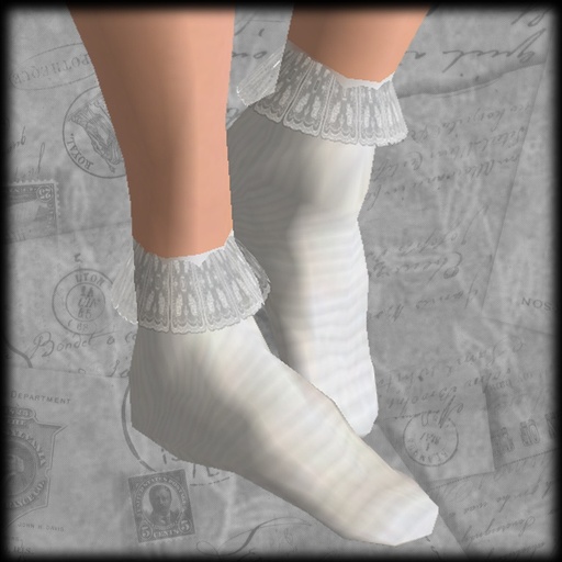 Second Life Marketplace - School Daze Bobby Socks Boxed - White