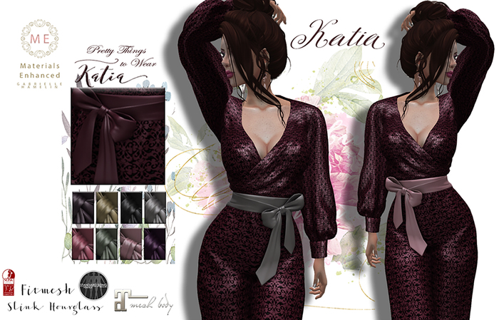 Second Life Marketplace - .::Pretty Katia - 5th HUD::. Brocade Pantsuit ...