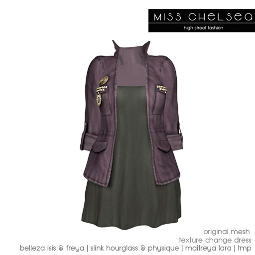 Second Life Marketplace - .miss chelsea. Mila Jacket & Dress Dusk