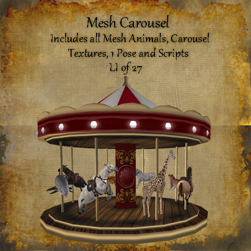 Second Life Marketplace - Bad Katz Mesh Carousel