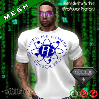 Second Life Marketplace - ..:: CODED ::.. Men's Aesthetic Tee ...