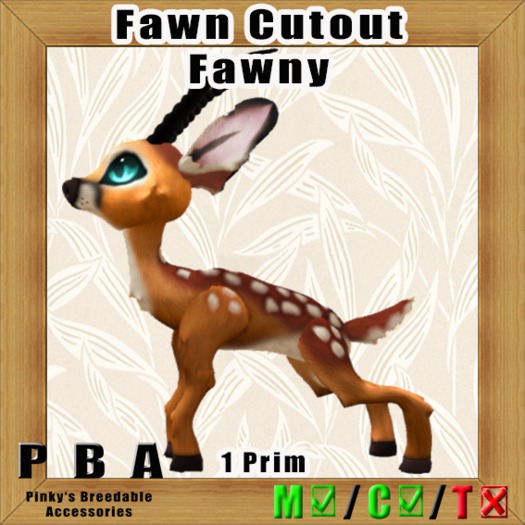 Second Life Marketplace - Fawn Cutout "Fawny"