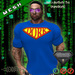 Second Life Marketplace - ..:: CODED ::.. Men's Aesthetic Tee (Superdork)