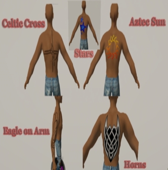 Second Life Marketplace - New Full Perm 51 tattoos 17 diff designs