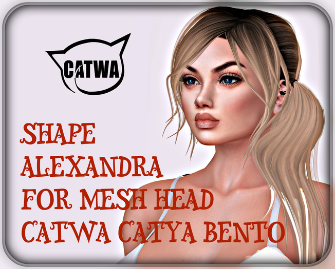 Second Life Marketplace - [Enigmatic] Alexandra Shape for mesh head Catwa Catya Bento