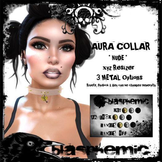 Second Life Marketplace Blasphemic Aura Collar Nude