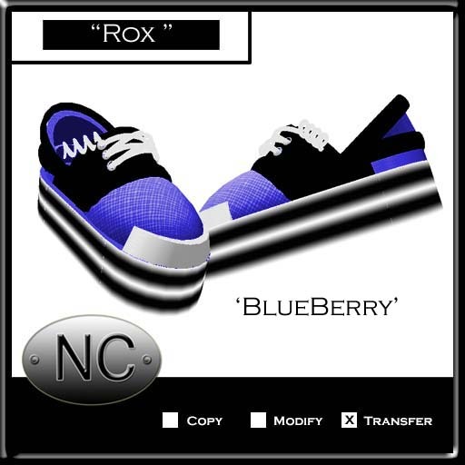 Second Life Marketplace - NC-Rox Shoes-BlueBerry