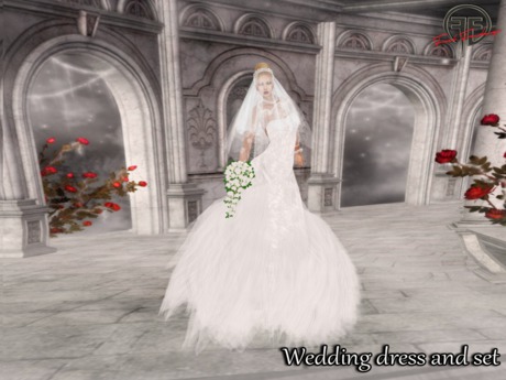 Second Life Marketplace - Wedding dress set