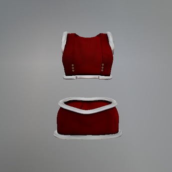 Second Life Marketplace - Red Winter Queen Mesh Skirt Outfit