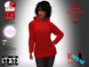 Second Life Marketplace - KMF Bea Hoodie Sweater red