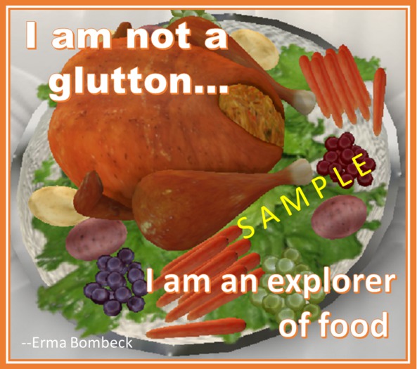 Second Life Marketplace - Poster Graphic - Glutton