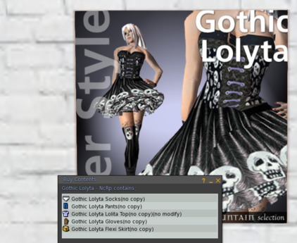 Second Life Marketplace - GOTHIC Macabre Skull Themed FANTASY Costume