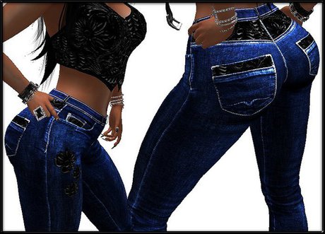 Second Life Marketplace - Skinny Jeans Slinks Maitreya Bellezas - Hud ...