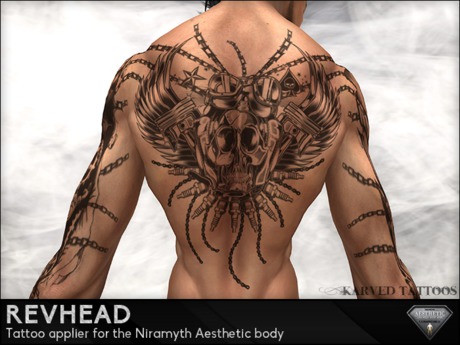 Second Life Marketplace - KARVED Niramyth Aesthetic Tattoo Applier HUD ...