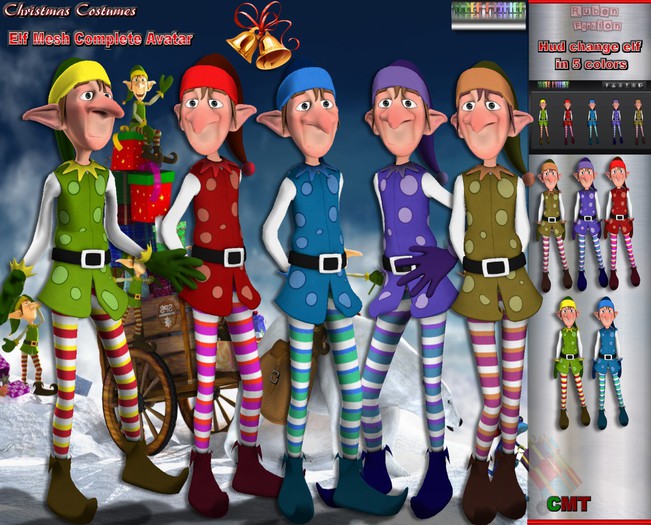 Second Life Marketplace - R.F. - Costume - Elf - Complete Mesh Avatar ...