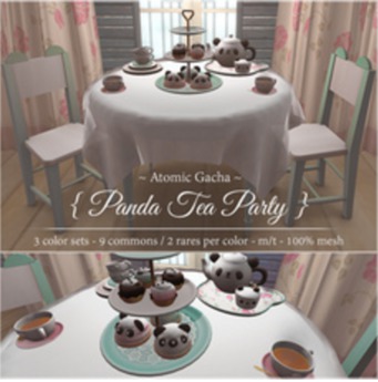 Second Life Marketplace - Atomic {Panda Tea Party} Chocolate - Teapot RARE