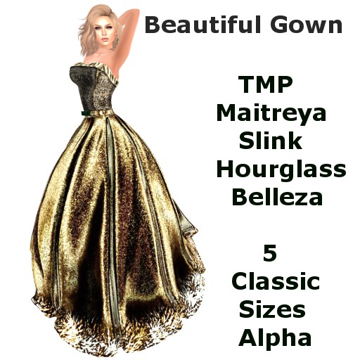 Second Life Marketplace - BEAUTIFUL GOWN