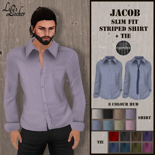 Second Life Marketplace - LL - Jacob Stripe Shirt BOXED