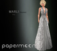 Second Life Marketplace - PaperMoon- Marli Beaded Gown - Grey