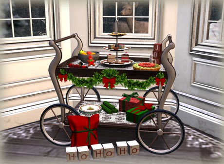Second Life Marketplace - Nana's Christmas Party Trolley
