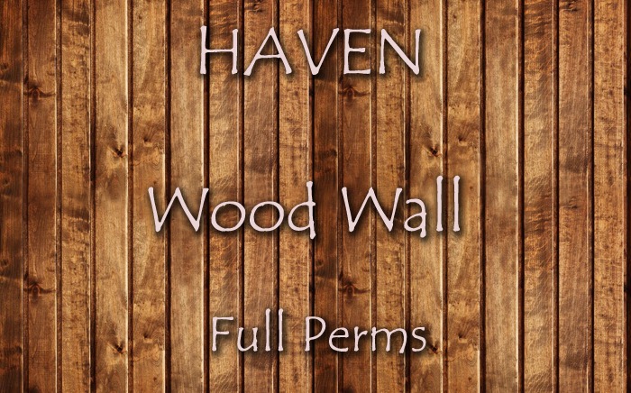 Second Life Marketplace - Haven - Wood Wall - Full Perms - Boxed