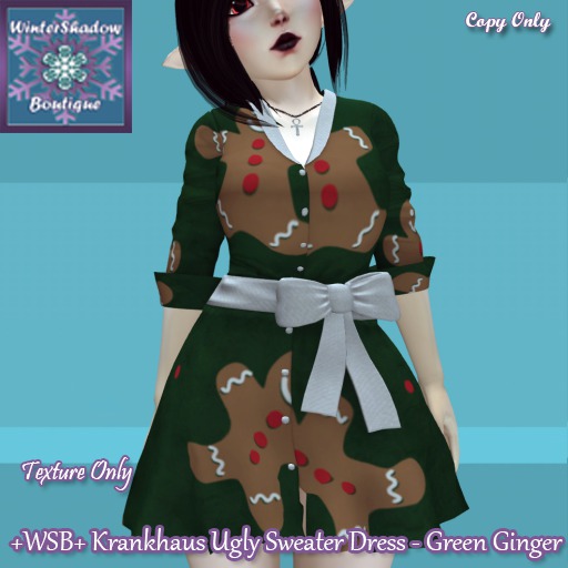 Second Life Marketplace - +WSB+ Krankhaus Ugly Sweater Dress - Green ...