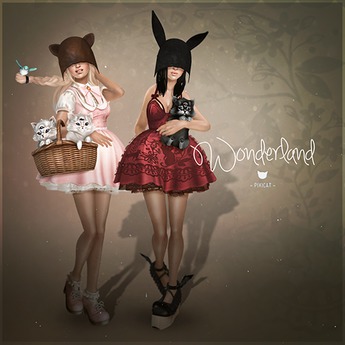 Second Life Marketplace - -Pixicat- Wonderland.Dress nr.2 - Blue (xs)