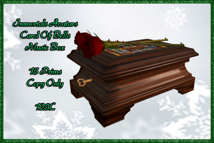 Second Life Marketplace - IMMORTALS AVATARS CAROL OF BELLS MUSIC BOX