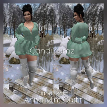 Second Life Marketplace - *CY* Anna Mint Dress // OutFit (Boxed)