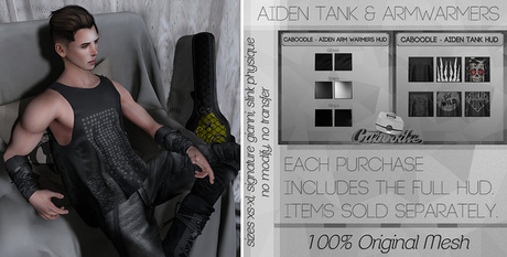 Second Life Marketplace - Caboodle - Aiden Tank Fullpack