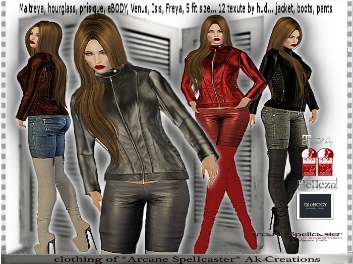 Second Life Marketplace - bag Biker Woman W/H *Arcane Spellcaster* Ak-Creations
