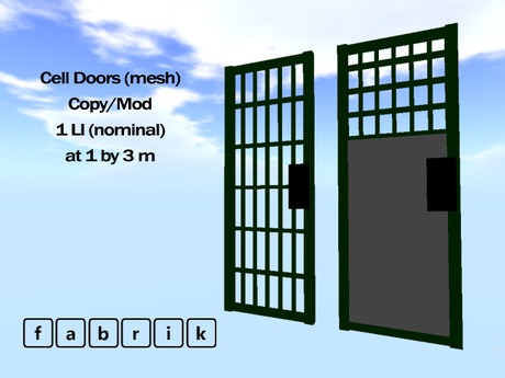 Second Life Marketplace - Prison Cell Doors