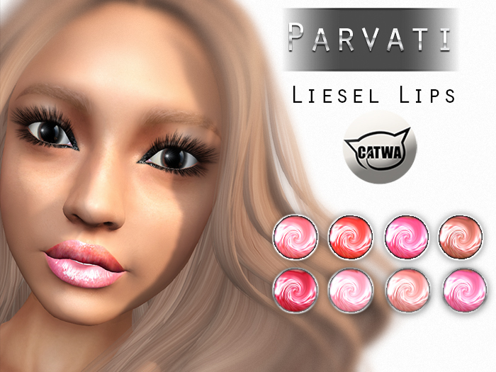 Second Life Marketplace - Liesel Catwa Lipstick by Parvati