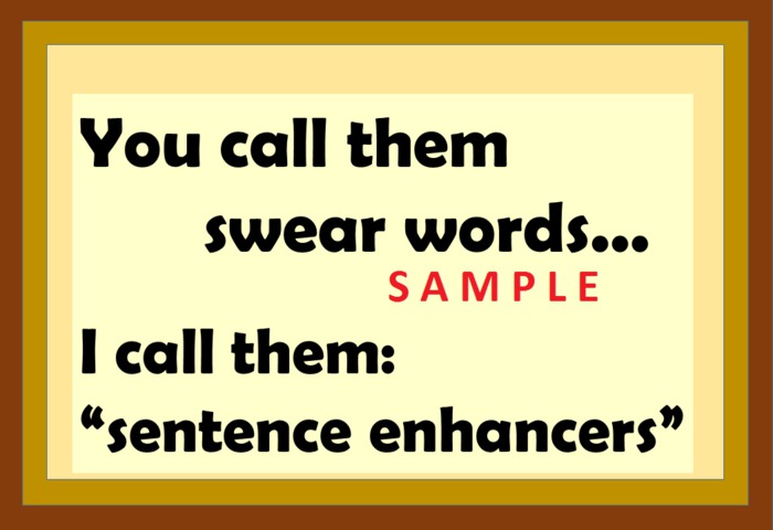 Second Life Marketplace - Poster Graphic - Swear words