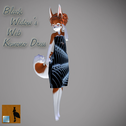 Second Life Marketplace - Black Widow's Web Kemono Dress