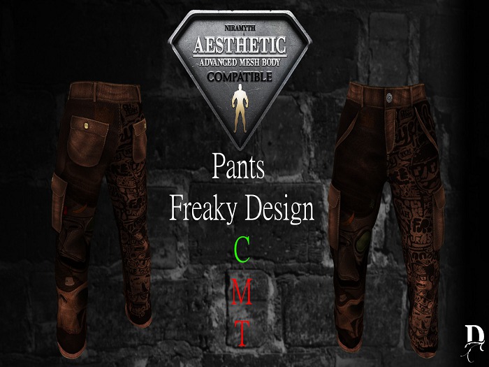 Second Life Marketplace - *D* Aesthetic -Pants Freaky Design