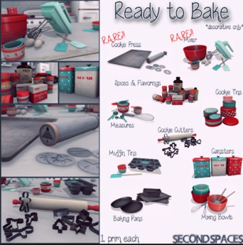 Second Life Marketplace - Second Spaces Ready to Bake Complete Set