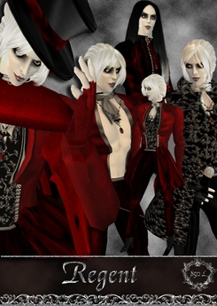 Second Life Marketplace - RFyre Gothic Regent Mens Crimson