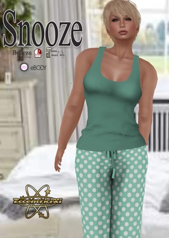 Second Life Marketplace - ~EccentriciXi~ Pjs Snooze Dots teal