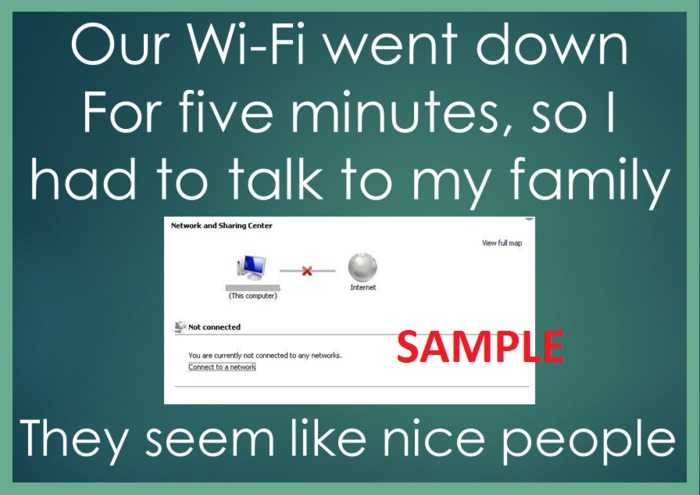 Second Life Marketplace - Poster Graphic - WiFi Down