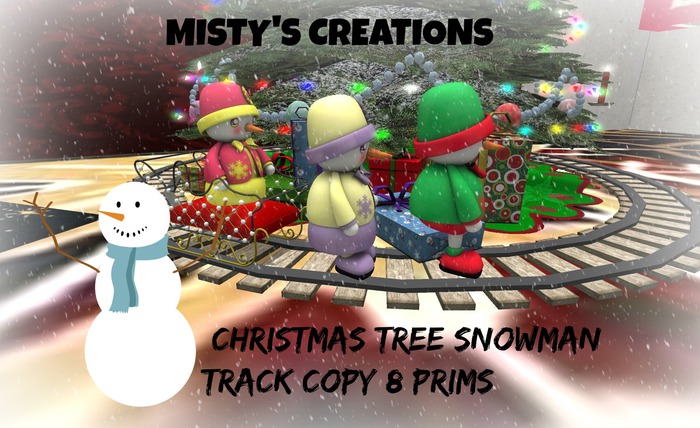 Second Life Marketplace - MISTY'S CREATIONS CHRISTMAS TREE SNOWMAN TRACK