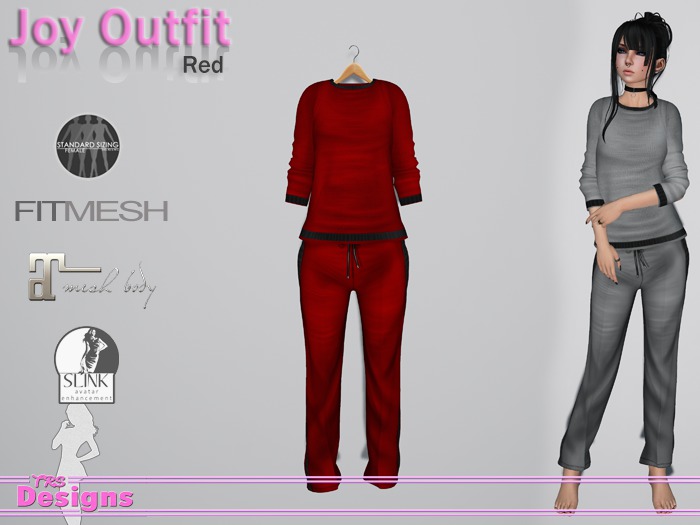 Second Life Marketplace - Joy Outfit Red